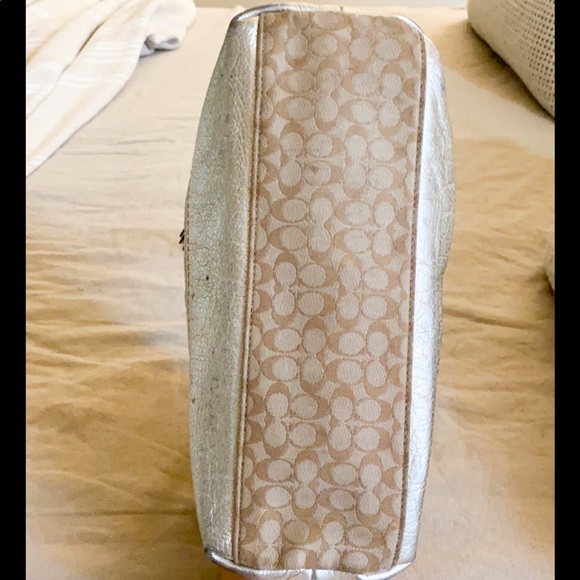 Coach | Bags | Authentic Coach Handbag Light Gold And Tan | Poshmark